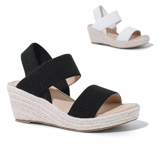 厚底サンダル レディース ウェッジ 6.5cmハイヒール 夏 歩きやすい