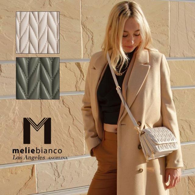 限定品 Melie Bianco（メリービアンコ）ED1126 Giselle Victoria’s Secret レディース キルティング リッチ ミニバッグ ショルダー 高級ヴィーガンレザー