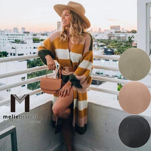 新入荷 限定品 Melie Bianco（メリービアンコ）CM7018 lsabel  レディース 半月型 ハンドバッグ 小さめ ショルダー ヘイリーボールドウィン愛用ブランド