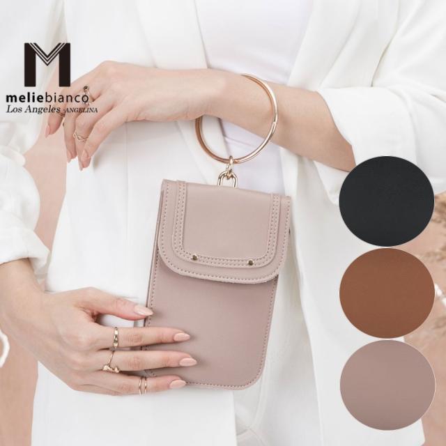 限定品！Melie Bianco（メリービアンコ）Y2020 Tess 掲載 レディース スマホケース 携帯 カード入れ ミニバッグ クラッチ