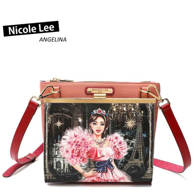 数量限定！NICOLE LEE ニコールリー CP16020 CRYSTAL PALACE レディース プリンセスガール ドレス ティアラ ミニショルダーバッグ 小さめ お城 ビジュー ビーズ ビーガンレザー ヴィーガン 人気 ブランド バック 30代 40代 20代 春夏秋冬SDGsサスティナブル50代60代