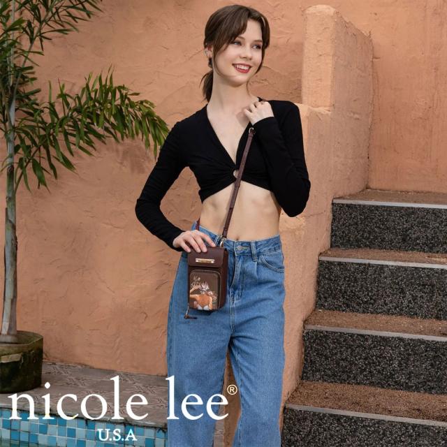 数量限定 NICOLE LEE ニコールリー PRT17146 LADIES NIGHT OUT FLAP PHONE CASE CROSSBODY レディース スマホケース スマホショルダー お財布ショルダー 海外ブランド バック  ニコルリー 大人可愛い ミニショルダーバッグ 小さめ ミニバッグ ストラップ