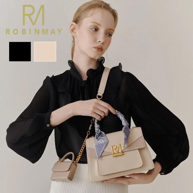 保証付 返品OK 正規品 2023 ROBINMAY ロビンメイ B164 Gorgeous Lady Handbag ELLA スカーフ巻バッグ レディース RMロゴ ハンドバッグ の通販は ...