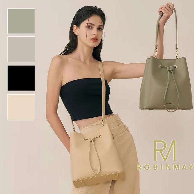 保証付 返品OK  正規品 2024 ROBINMAY ロビンメイ  WB075 Sinking heart shoulder bag  レディース 巾着 ハンドバッグ ショルダー 大容量 中仕切り 春夏秋冬 ビーガンレザー ヴィーガン 人気 30代 40代 20代 SDGs サステナブル ソルベ 台湾 海外モデル 鞄 大き カジュアル