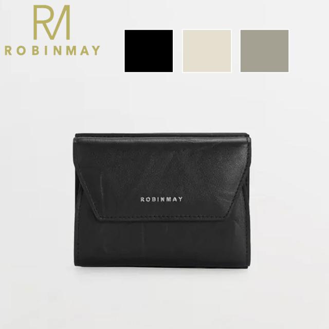 保証付 返品OK  正規品  2024 ROBINMAY ロビンメイ  WL059 言花真皮短夾 レディース RMロゴ 本革レザー 二つ折り 折りたたみ財布 ウォレット グレー ベージュ ネイビー カード入れ さいふ 春夏秋冬 牛革 レザー 人気 30代 40代 20代 旅行 台湾 コンパクト シワ加工 財布