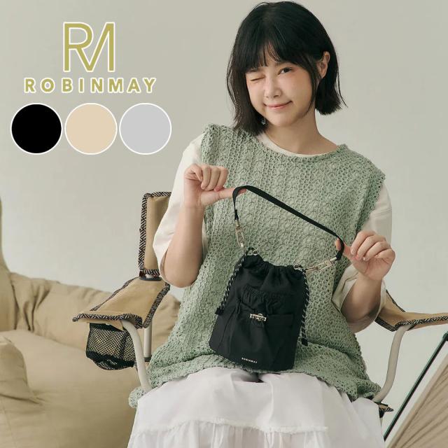 保証付 返品OK 正規品 2024 ROBINMAY ロビンメイ Z477 SoftLife 斜背包 レディース 巾着 バケツバッグ ショルダーバッグ カジュアル 春夏秋冬 人気 30代 40代 20代 SDGs バイカラー RMロゴ 台湾 高級 通勤通学 ナイロンバッグ キャンプ 大人可愛い ミニバッグ シンプル