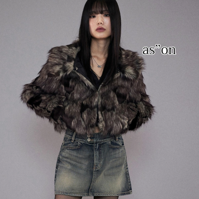 新ブランド 日本未入荷 正規品  保証付き 2025  ason アズオン DENVER SHORT FUR JACKET  ショートファージャケット  30代 40代 20代 50代  instagram 海外 TikTok New Jeans Minji 韓国ファッション 服 アウター レディース 韓流 暖かい コート クリスマスプレゼント 秋冬