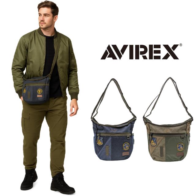 【AVIREX】AX1170K トップガン ショルダーバッグ メンズ かばん 鞄 カバン バッグ 斜め掛け アビレックス カーキ ノウコン ミリタリー 使いやすい 普段使い おしゃれ かっこいい プレゼント ギフト 父の日 敬老の日