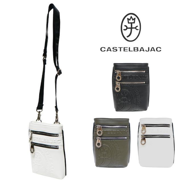 【正規取扱店】【CASTELBAJAC】[ダナンシリーズ] 045111 スマホショルダー ダナン 鞄 ショルダー カステルバジャック ブランド ブラック カーキ ホワイト おしゃれ かっこいい 使いやすい 父の日 プレゼント 誕生日 ギフト