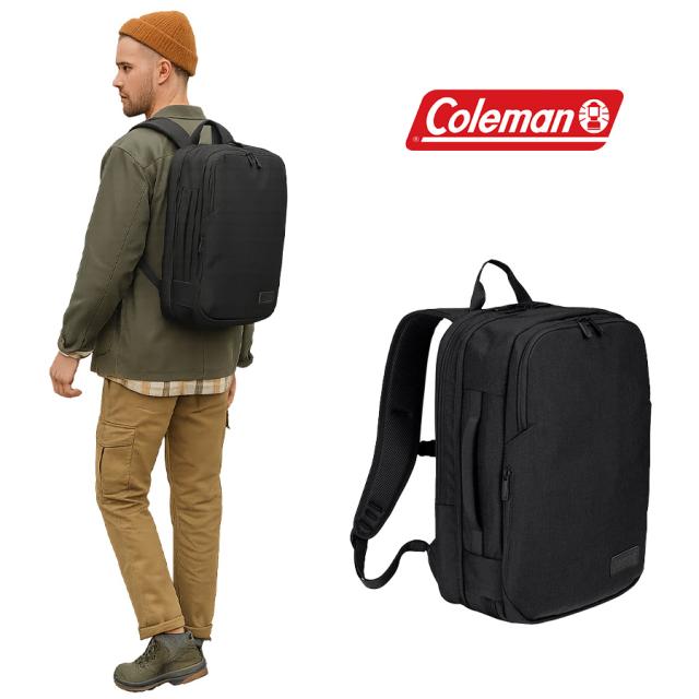 【当店オリジナルエコバッグプレゼント中！】【Coleman】 コールマン アウトビズトラベルバックパック 2000039078 ビジネスバッグ リュック キャリーオン 横開き 使いやすい 男女兼用 通学 通勤 出張 外出 入学祝 就職祝い プレゼント ギフト お祝い