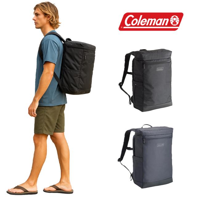 Coleman コールマン  OUTBIZ アウトビズ  OUTBIZ BOX アウトビズボックス リュック デイパック リュックサック デイパック バックパック リサイクルポリエステル メンズ レディース オールシーズン 全2色 ブラック グレー  送料無料 人気