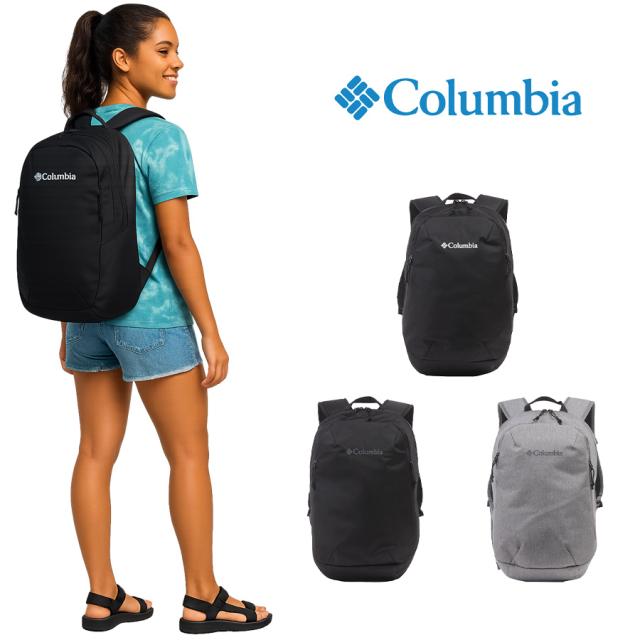Columbia コロンビア PU8651 バックパック 17L オムニシールド THUNDER BRIDGE クロ グレー バッグ アウトドア フェス 音楽イベント 旅行 お出かけ 買い物 レディース メンズ 男女兼用 プレゼント 贈り物 ブランド