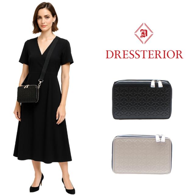 【DORESSTERIOR】864102 レザーミニショルダー ウェルシュ 鞄 かばん ショルダー 斜めがけ ドレステリア ブランド ブラック トープ レディース おしゃれ かわいい エレガント 使いやすい 母の日 プレゼント 誕生日 ギフト 贈り物 お誕生日