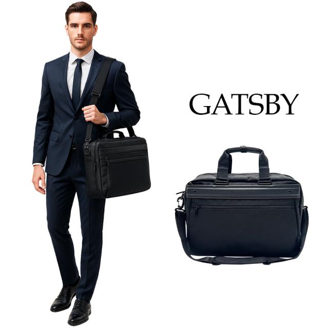 【当店オリジナルエコバッグプレゼント中！】【GATSBY】103-11033 3WAYビジネスバッグ かばん カバン 鞄 バッグ 手持ち ショルダー リュック 3WAY 日常 普段使い 使いやすい 便利 多機能 シンプル ギャッツビー ブラック おしゃれ ユニセックス 通勤 会社 営業