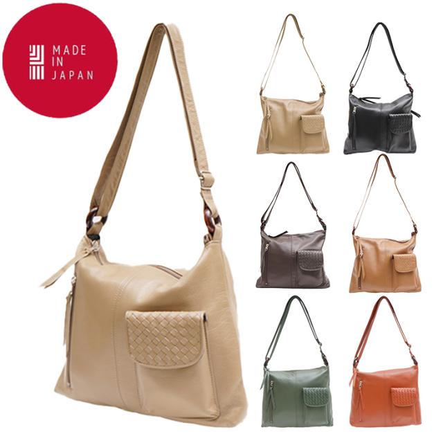 【当店オリジナルエコバッグプレゼント中！】【日本製】 牛革 2607 レディース ショルダーバッグ ショルダー ワンショルダーバッグ 本革 斜め掛け バッグ 斜め掛けカバン 人気