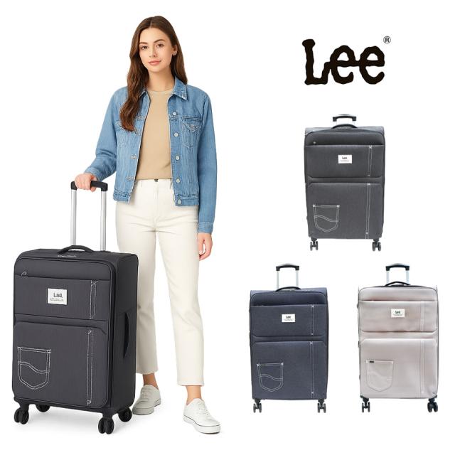【Lee】320-9032 92L ソフトキャリー 28インチ リー キャリーバッグ ４輪 旅行 お出かけ 大きめ 特大 ３泊 ５泊 １週間 買い物 買い付け デニム調 おしゃれ かわいい シンプル かっこいい ユニセックス メンズ レディース プレゼント ギフト