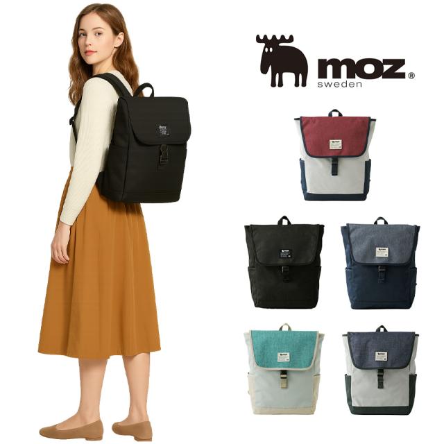 【当店オリジナルエコバッグプレゼント中！】【moz】モズ かぶせリュック バックパック ZZEI-12 レディース 撥水 マザーズバッグ B4 大容量 ギフト