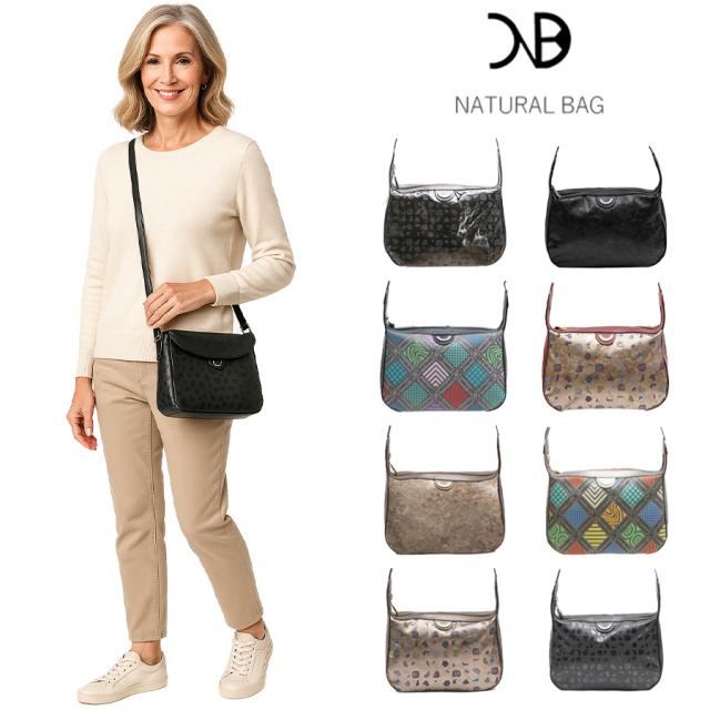 【当店オリジナルエコバッグプレゼント中！】【NATURALBAG】 ナチュラルバッグ NB ショルダーバッグ 横型ショルダー ミニショルダー 5328 レディース 女性 大人 上品 日本製 軽量 超軽量 牛革 高級 通勤 おしゃれ 人気 母の日 バッグ 鞄