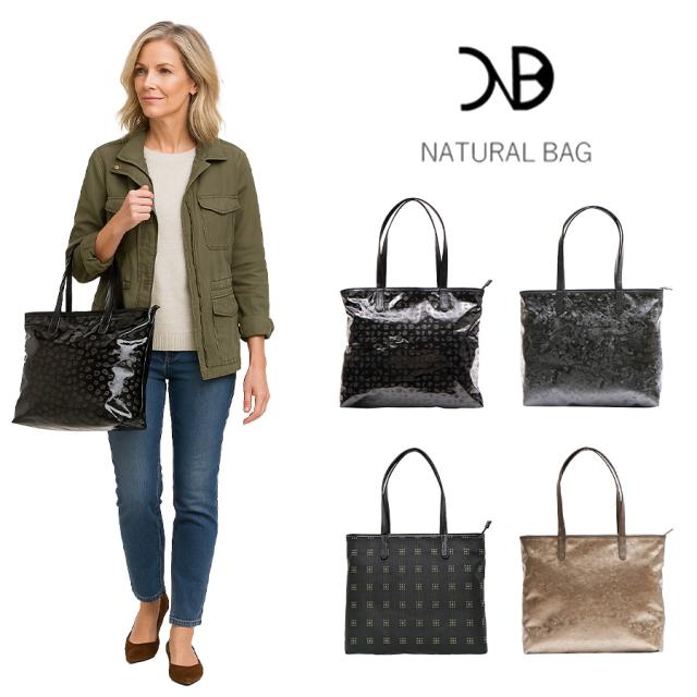 【当店オリジナルエコバッグプレゼント中！】【NATURALBAG】 ナチュラルバッグ NBトートバッグ 5835 レディース 女性 大人 上品 日本製 軽量 超軽量 牛革 高級 通勤 おしゃれ 人気 母の日 バッグ 鞄