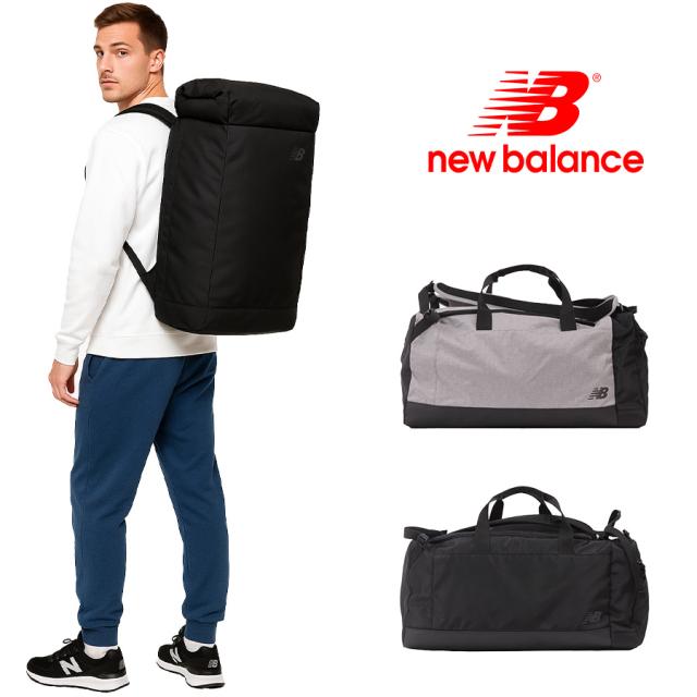 【New Balance】LAB45701 ボストンリュック 鞄 ユニセックス FIELD DAYシリーズ かばん カバン 鞄 バッグ シンプル 2WAY ニューバランス ブラック グレー 使いやすい かっこいい おしゃれ お出かけ 大容量 ジム アウトドア 普段使い 日常 大容量