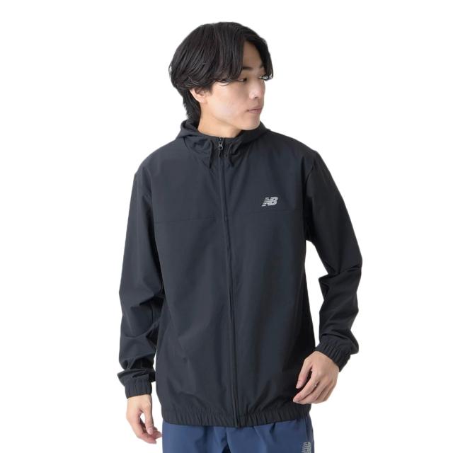 ニューバランス ストレッチウーブンフルジップジ　ャケット 野球 グランドコート MJ41018-BK