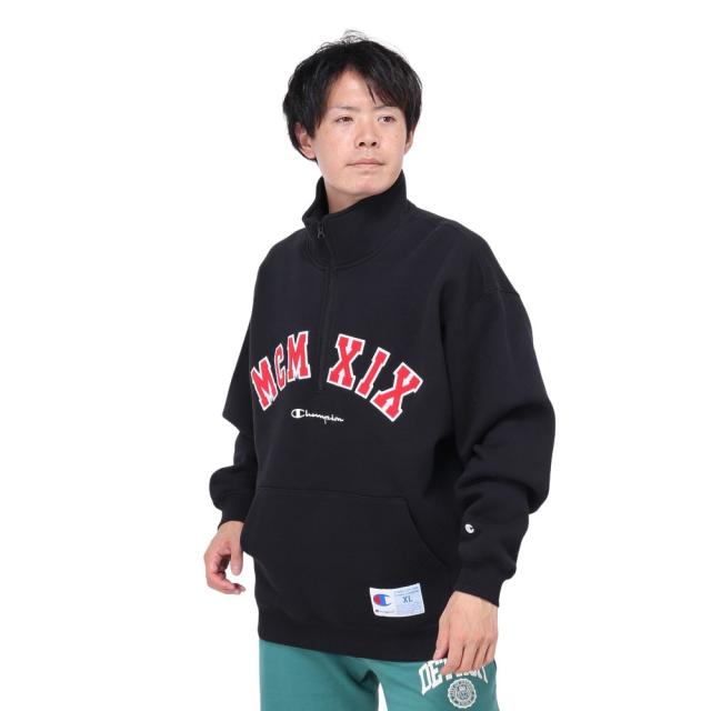 チャンピオン ＨＡＬＦ　ＺＩＰ　ＳＷＥＡＴＳ　ＨＩＲＴ スポーツカジュアル メンズカットソー C3-A019-090