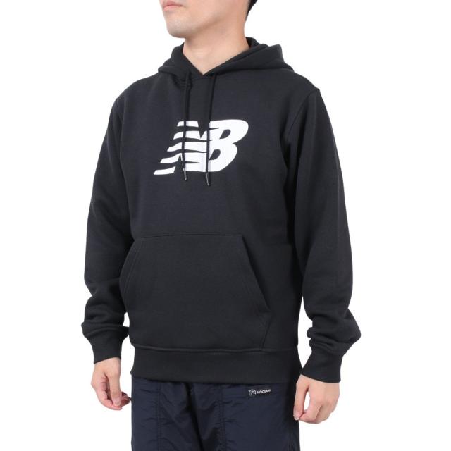 ニューバランス Ｓｐｏｒｔ　Ｅｓｓｅｎｔｉａｌ　ｓ　Ｃｏｒｅ　スウェットフー スポーツカジュアル メンズカットソー MT43904-BK