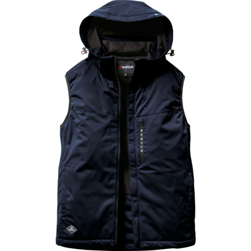 バートル 3264-3-XL ストレッチフーディ防寒ベストネイビー