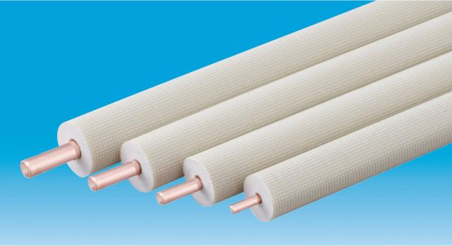 因幡電工 NH-7-2M-KHE ネオパイプKHE 2.0m 銅管及び保温材 空調用被覆銅管(直管) 保温材厚20mm(8巻セット) INABA (法人限定)