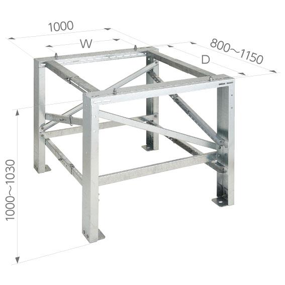 日晴金属 PB-1010-LT PBキャッチャー 平地(H1000) (法人限定)