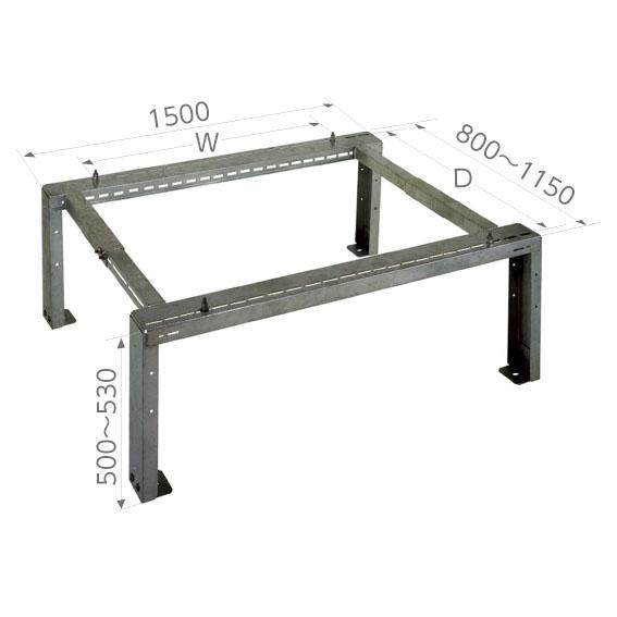 日晴金属 PB-155-L PBキャッチャー 平地(H500) (法人限定)