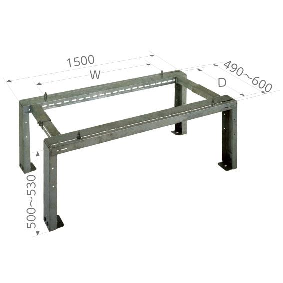 日晴金属 PB-155-S PBキャッチャー 平地(H500) (法人限定)