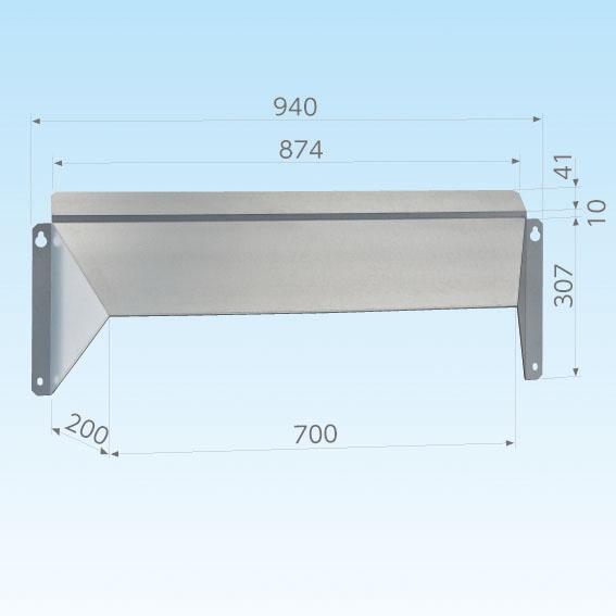 日晴金属 PE-RJ30-Y PCキャッチャー 前面用防雪パネル