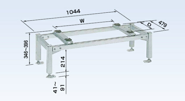 オーケー器材 PAキーパー 平置台 ステンレス K-KHS103G