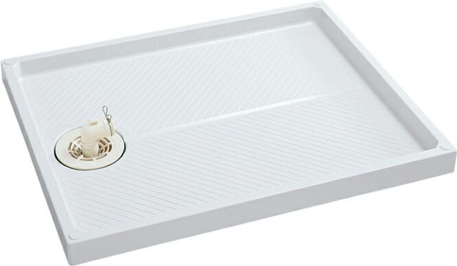 パナソニック GB73・GB881 洗濯機用防水フロアー 800タイプ（標準サイズ） トラップ（下抜き）セット クールホワイト (法人限定)