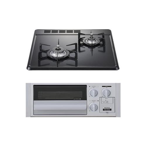 ノーリツ N2G23KSQ1SV-13A ビルトインガスコンロ コンパクトシリーズ ホーロートップ 2口コンロ 幅45cm 都市ガス用 NORITZ