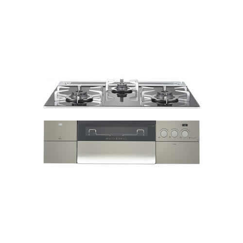 ノーリツ N3S14PWASSTEC-13A ビルトインガスコンロ PROGRE プログレ 3口コンロ 幅60cm 都市ガス用 NORITZ (代引不可) (法人限定)