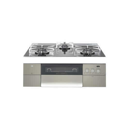 ノーリツ N3S14PWASSTESC-LP ビルトインガスコンロ PROGRE プログレ 3口コンロ 幅60cm プロパンガス用 NORITZ (代引不可) (法人限定)