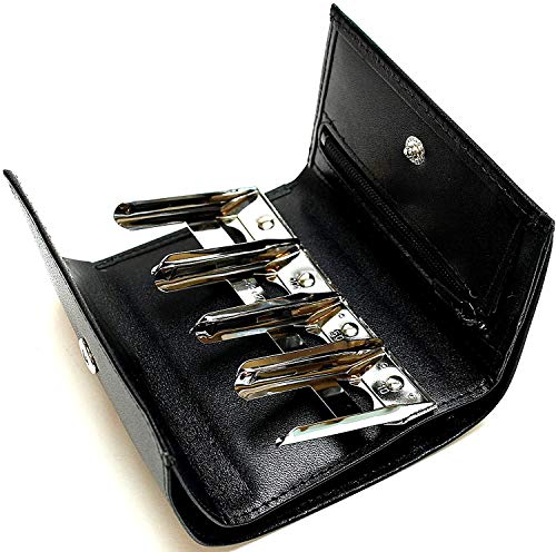 [メンズ カンパニー]Men's company ホルダー2 札入れ付き キャッチャー 小銭入れ 日本製 本革 (ブラック)