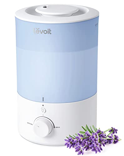 Levoit (レボイト) 加湿器 アロマ 卓上 大容量 3L 17畳まで対応 小型 超音波式 28dB 静音 上から給水 ナイトライト 220ml/