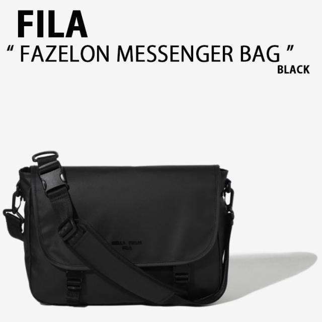 FILA フィラ ショルダーバッグ FAZELON MESSENGER BAG FS3BCF5327X メッセンジャーバッグ バッグ かばん ロゴ ブラック メンズ レディース 男性用 女性用