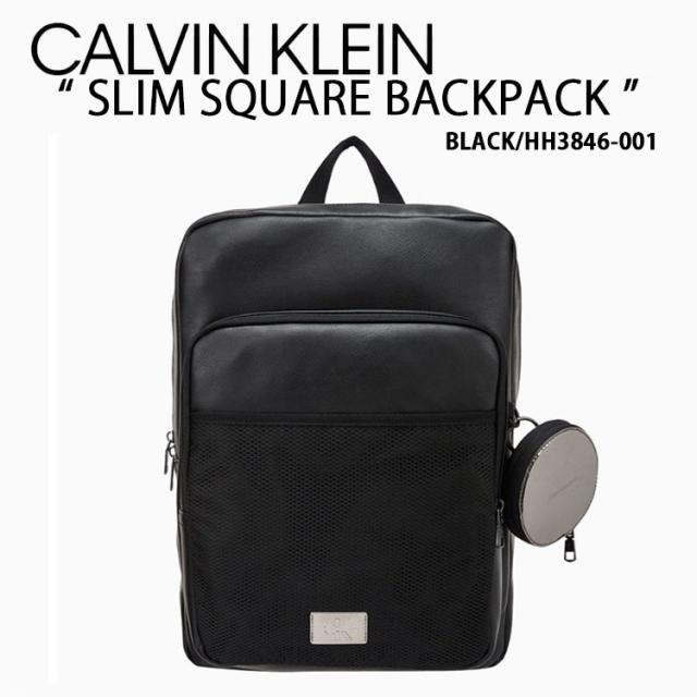   カルバンクライン バックパック SLIME SQUARE BACKPACK BLACK CK ロゴ リュック スクエアバッグ バッグ BAG HH3846-001