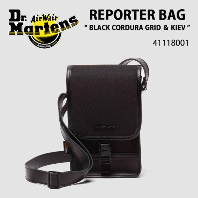 Dr.Martens ドクターマーチン ショルダーバッグ REPORTER BAG 41118001 リポーターバッグ ブラック クロスバッグ メンズ レディース