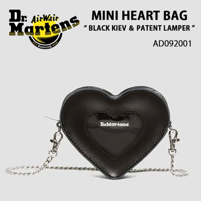 Dr.Martens ドクターマーチン レディース ショルダーバッグ MINI HEART BAG BLACK AD092001 ミニハートバッグ ブラック 女性用