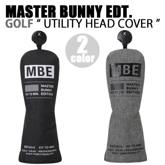 MASTER BUNNY EDITION ゴルフ ヘッドカバー LETTERLING UTILITY COVER ゴルフクラブカバー ユーティリティカバー ニットヘッドカバー