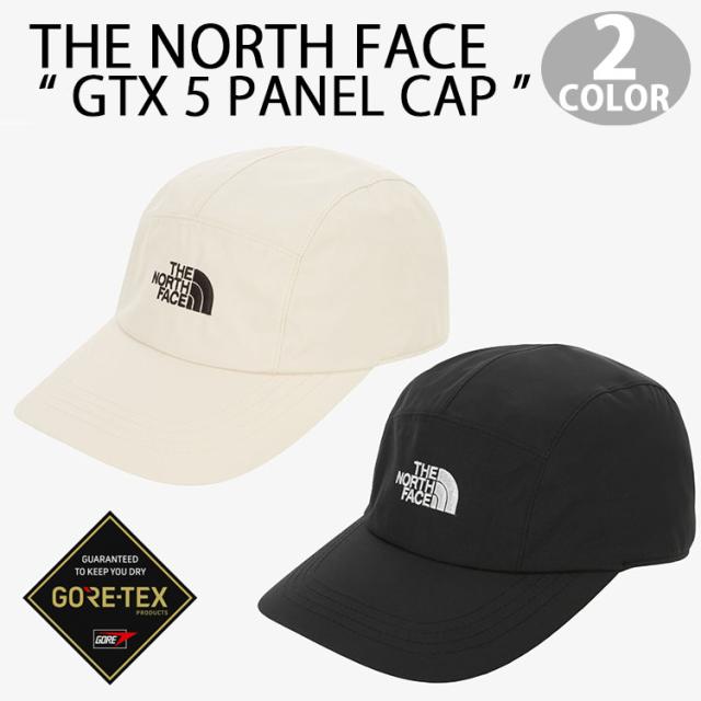 THE NORTH FACE ノースフェイス ゴアテックス キャップ GTX 5 PANEL CAP サイズ調整 防水 防風 透湿 BLACK CREAM GORE-TEX NE3CR01