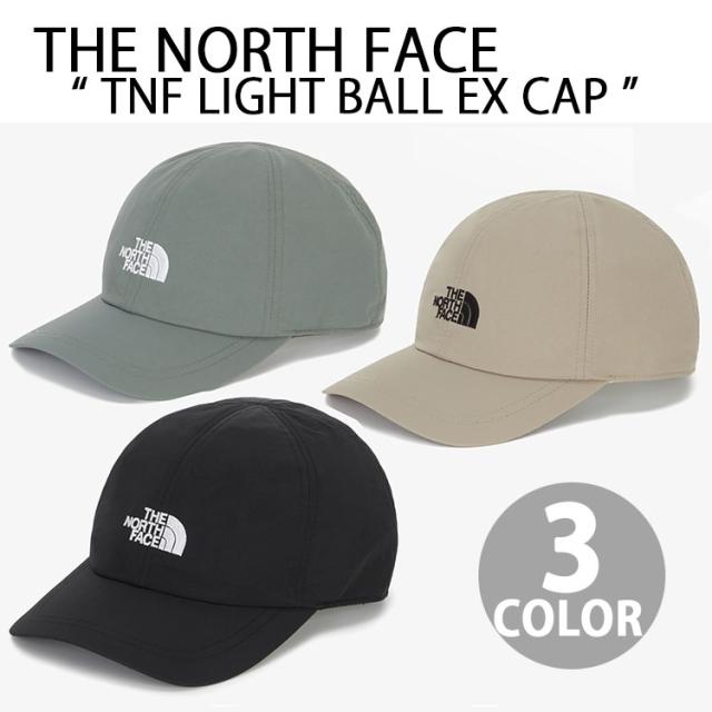 THE NORTH FACE ノースフェイス キャップ ソフトキャップ TNF LIGHT BALL EX CAP 帽子 サイズ調整 冷感素材 BLACK KHAKI BEIGE  NE3CR15