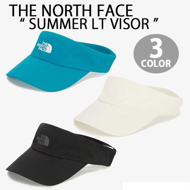 THE NORTH FACE ノースフェイス サンバイザー SUMMER LT VISOR 伸縮バンド バイザー BLACK IVORY BLUE スポーツバイザー 日よけ NE3CR32