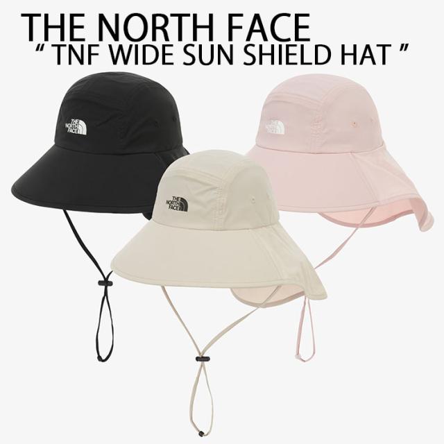 THE NORTH FACE ノースフェイス レディース ハット つば広 シールド付き サイズ調整 TNF WIDE SUN SHIELD HAT 帽子 ガーデニング NE3HR08