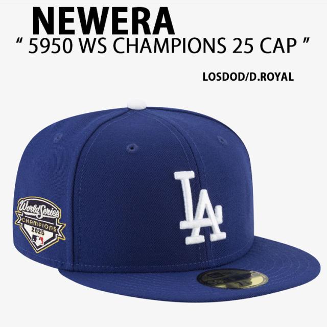 NEWERA ニューエラ キャップ MLB 59FIFTY 5950 LOSDOD GM WS CHMP SP25 ドジャース DARK  70331962 14941462 ワールドシリーズ ベースボールキャップ 限定モデル ダークロイヤル BLUE ブルー 大谷翔平 CHAMPIONS チャンピオン